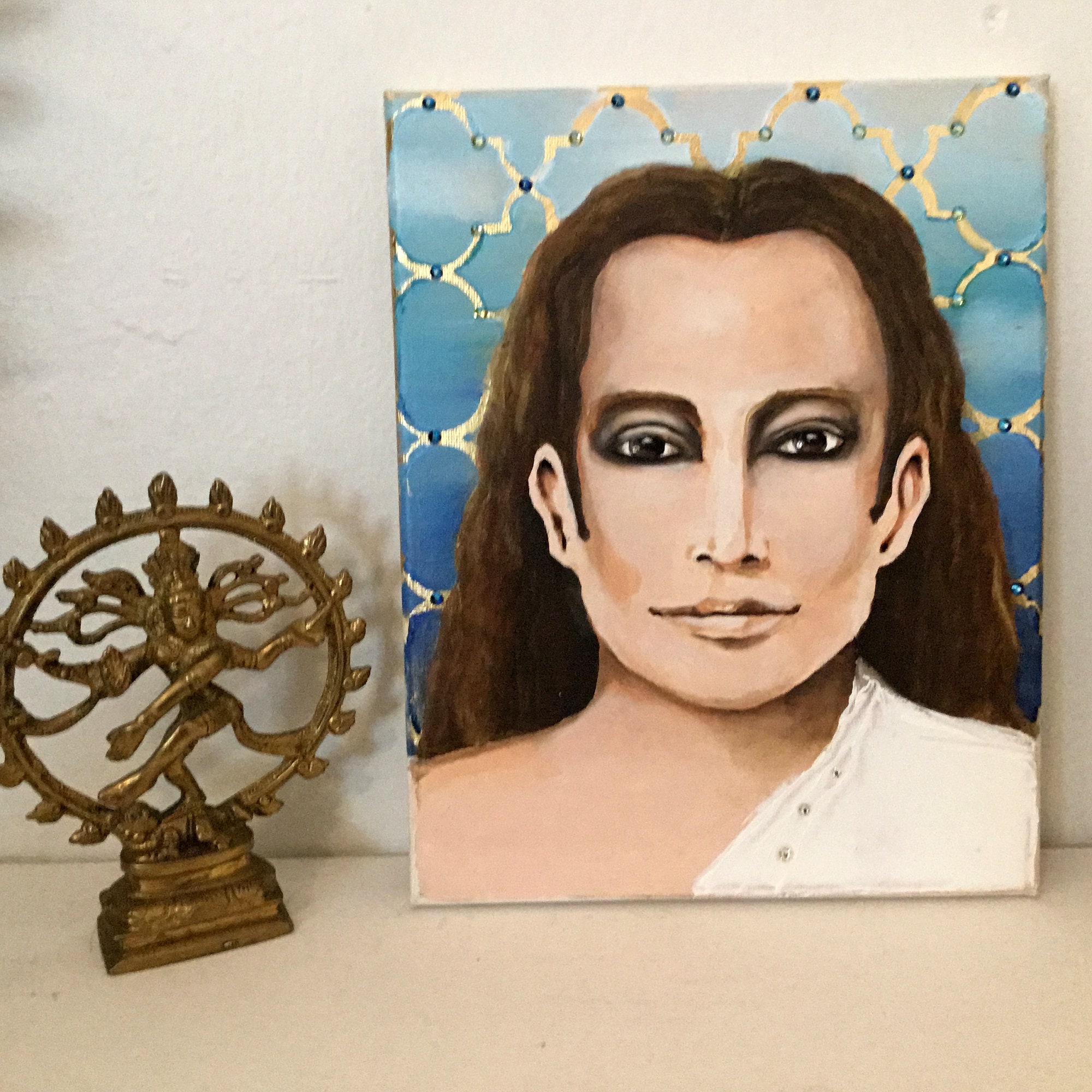 Mahavatar Babaji Portrait mixed Media - Etsy