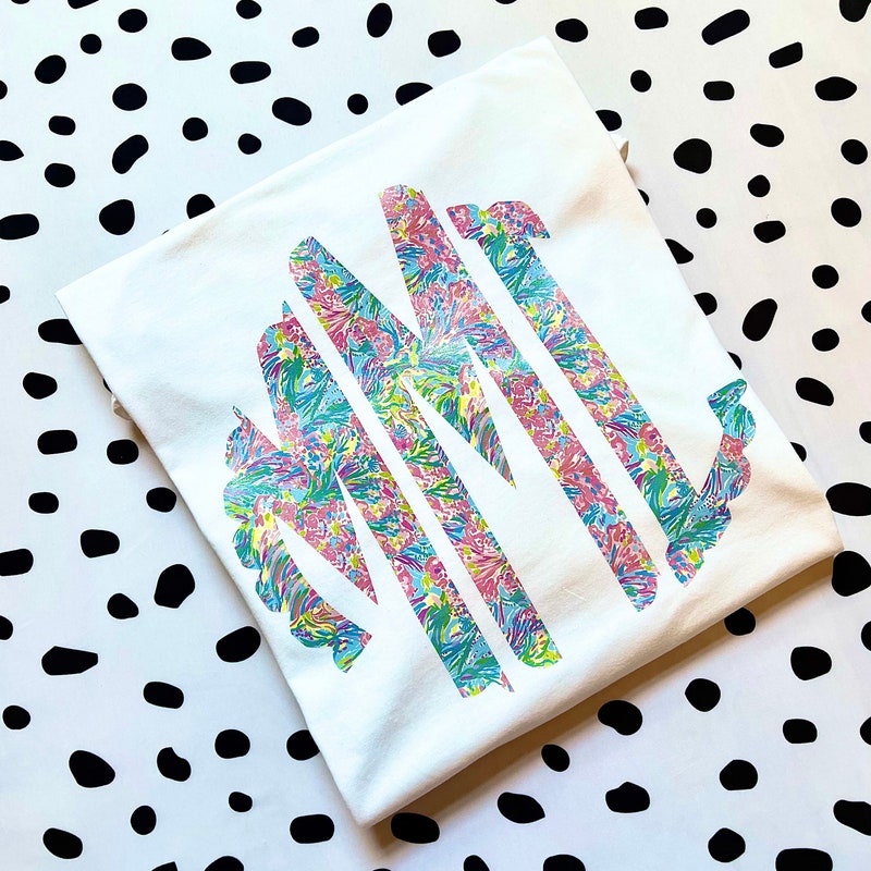 Monogram Tee - Etsy