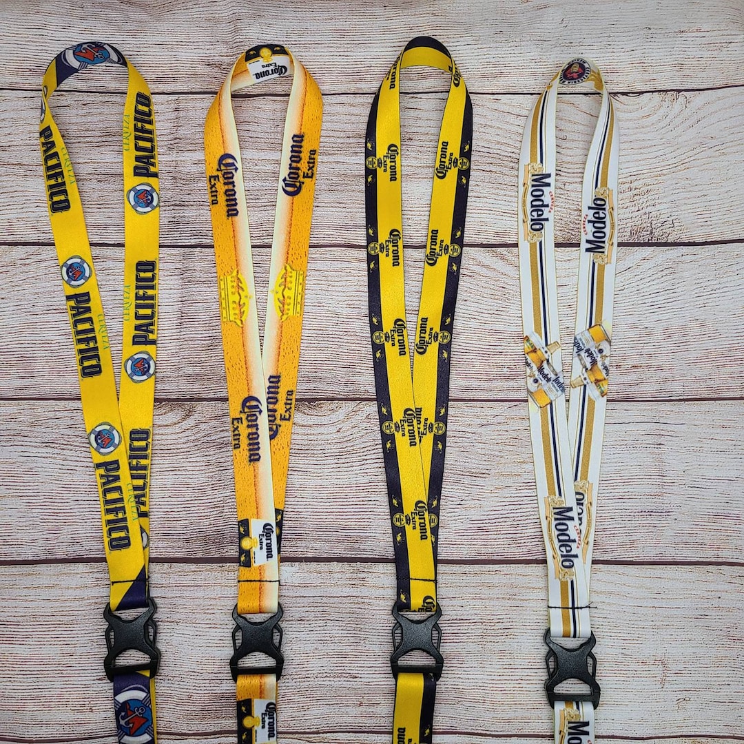 Lanyard Keychain Mexican Beer Badge Holder With Detachable - Etsy