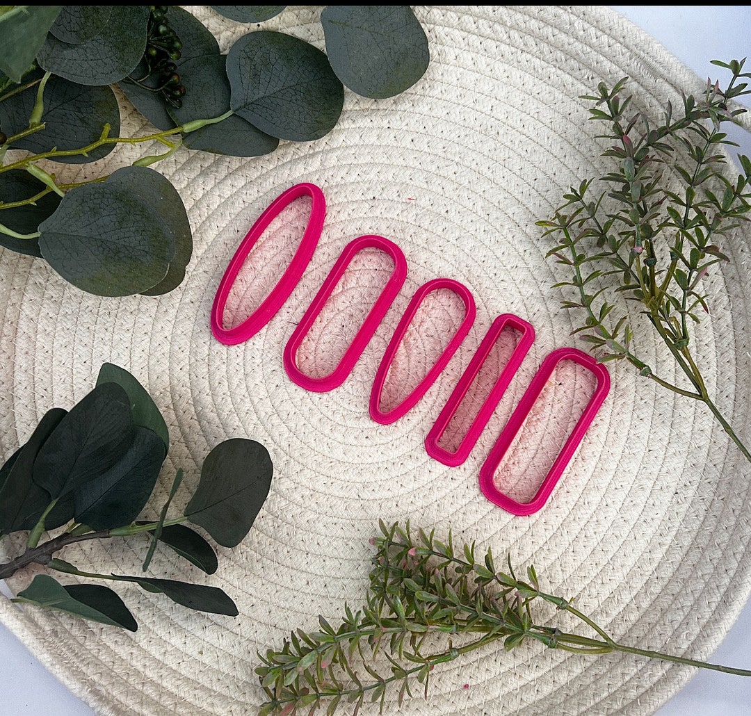 Barrette Clay Cutters | Polymer Clay Barrette Set | Polymer Clay Tools ...