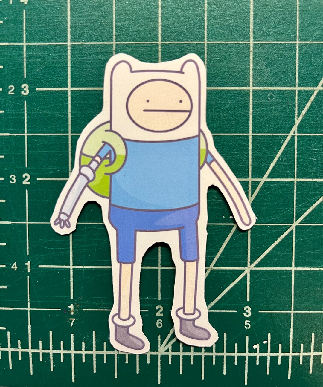 Finn the Human ._. Sticker | Adventure Time - Etsy