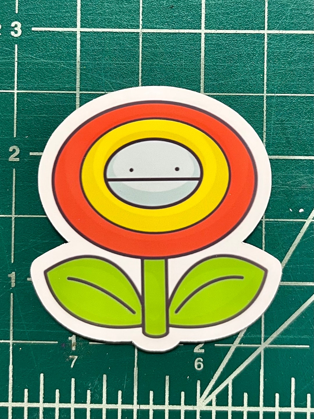 Fire Flower ._. Sticker | Mario - Etsy