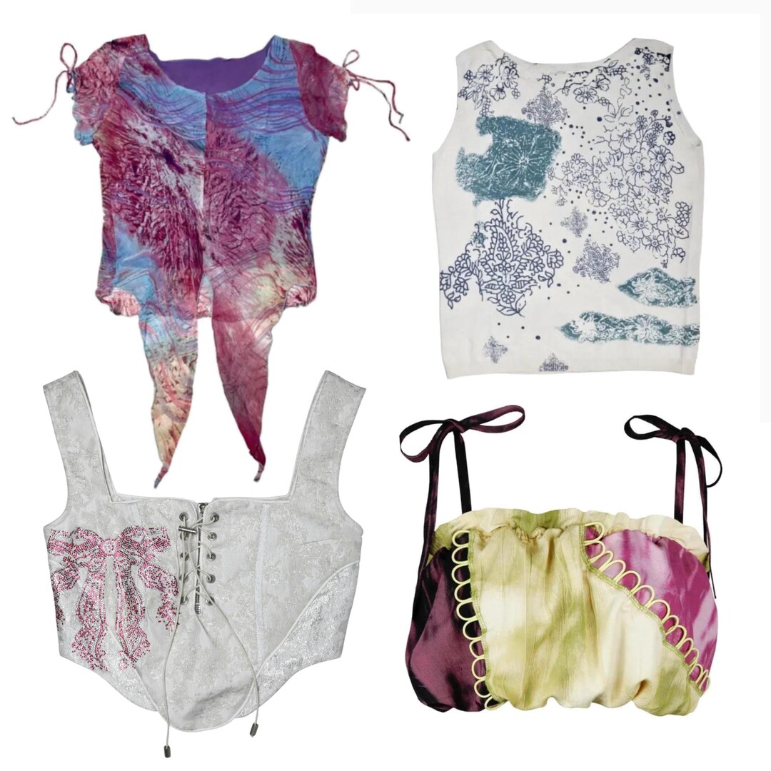 00s Vintage Fairycore Top Compilation | S M Coquette Fairy Grunge ...