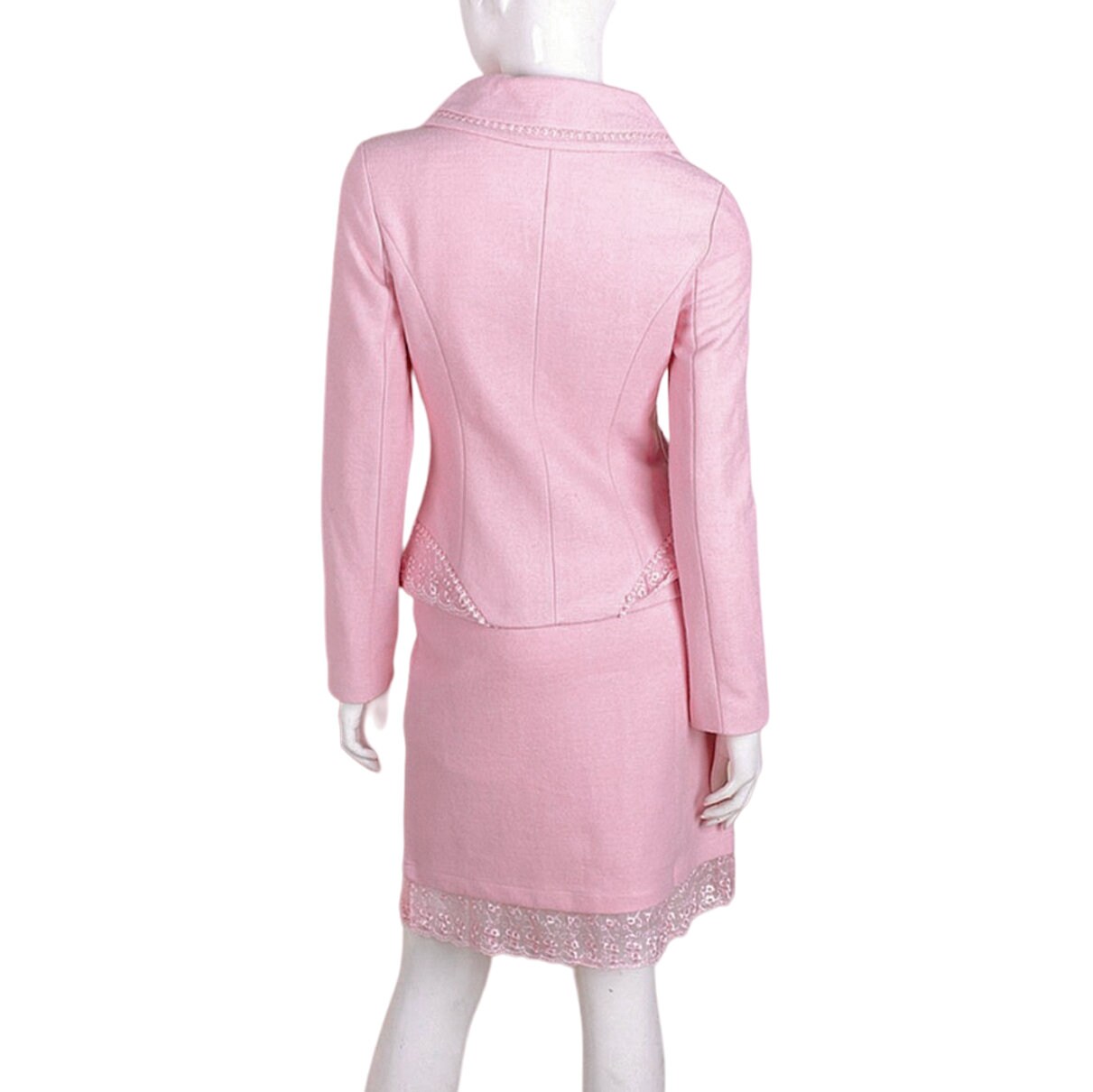 The Lotus Zen Suit 00s Vintage Floral Embroidered Glitter Sequined Wool ...