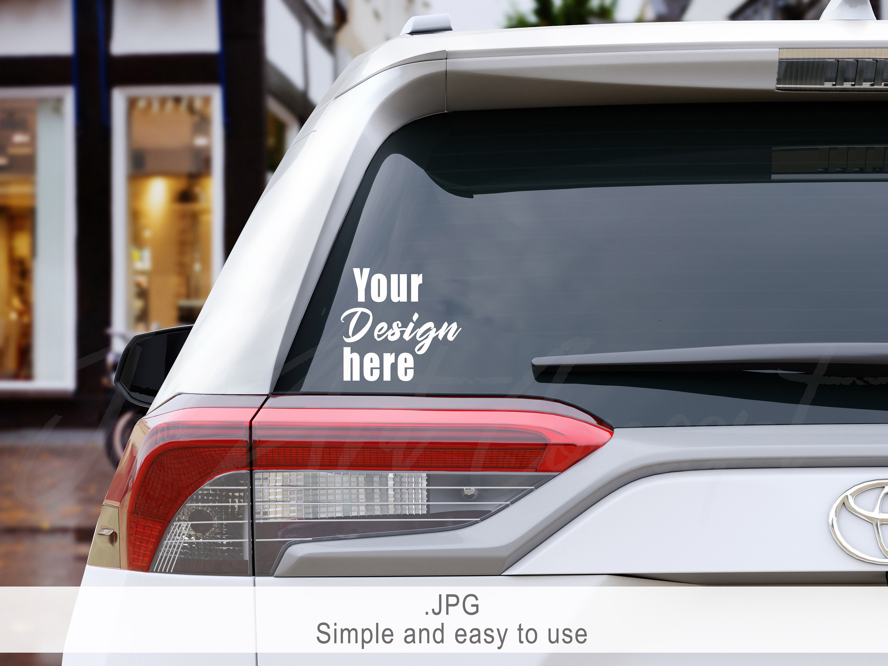 Car Decal Mockup for Your Decals Presentation. Car Window - Etsy