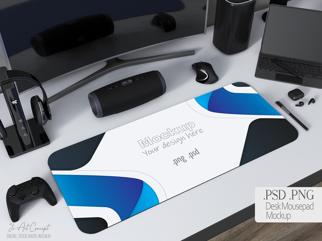 Mouse Pad Mockup, Desktop Mat Mockup, Desk Mat Mockup, Mockup for Mouse ...