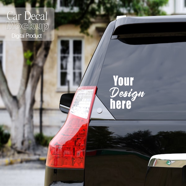 Car Decal Mockup - Etsy