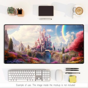 Desk Mat Mockup 31.5"x15.5" Mousepad Mockup Desktop Mat Mockup Mousepad ...