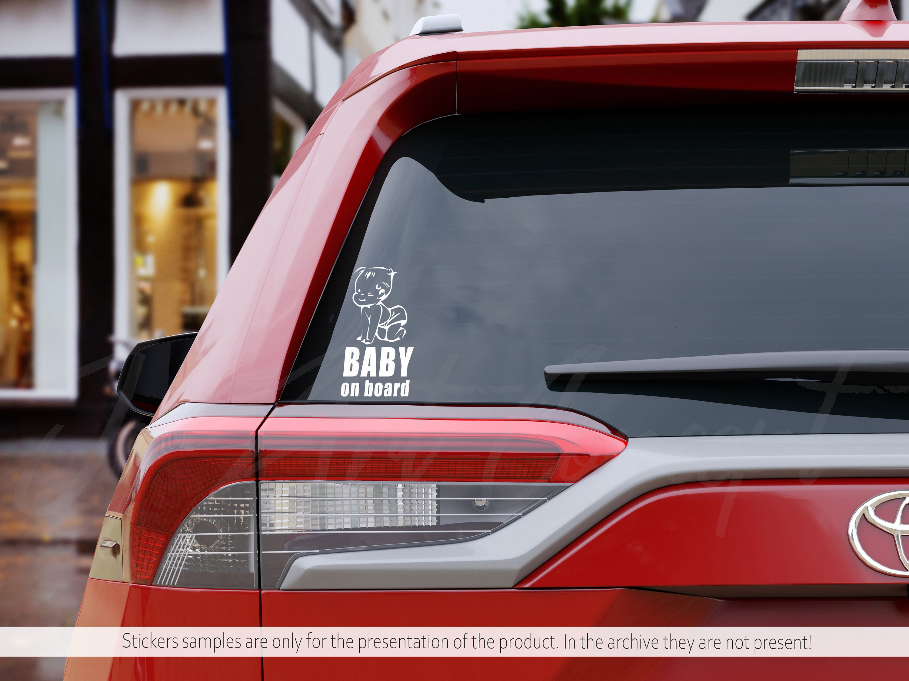 Car decal mockup for your car decals presentation. Car window | Etsy