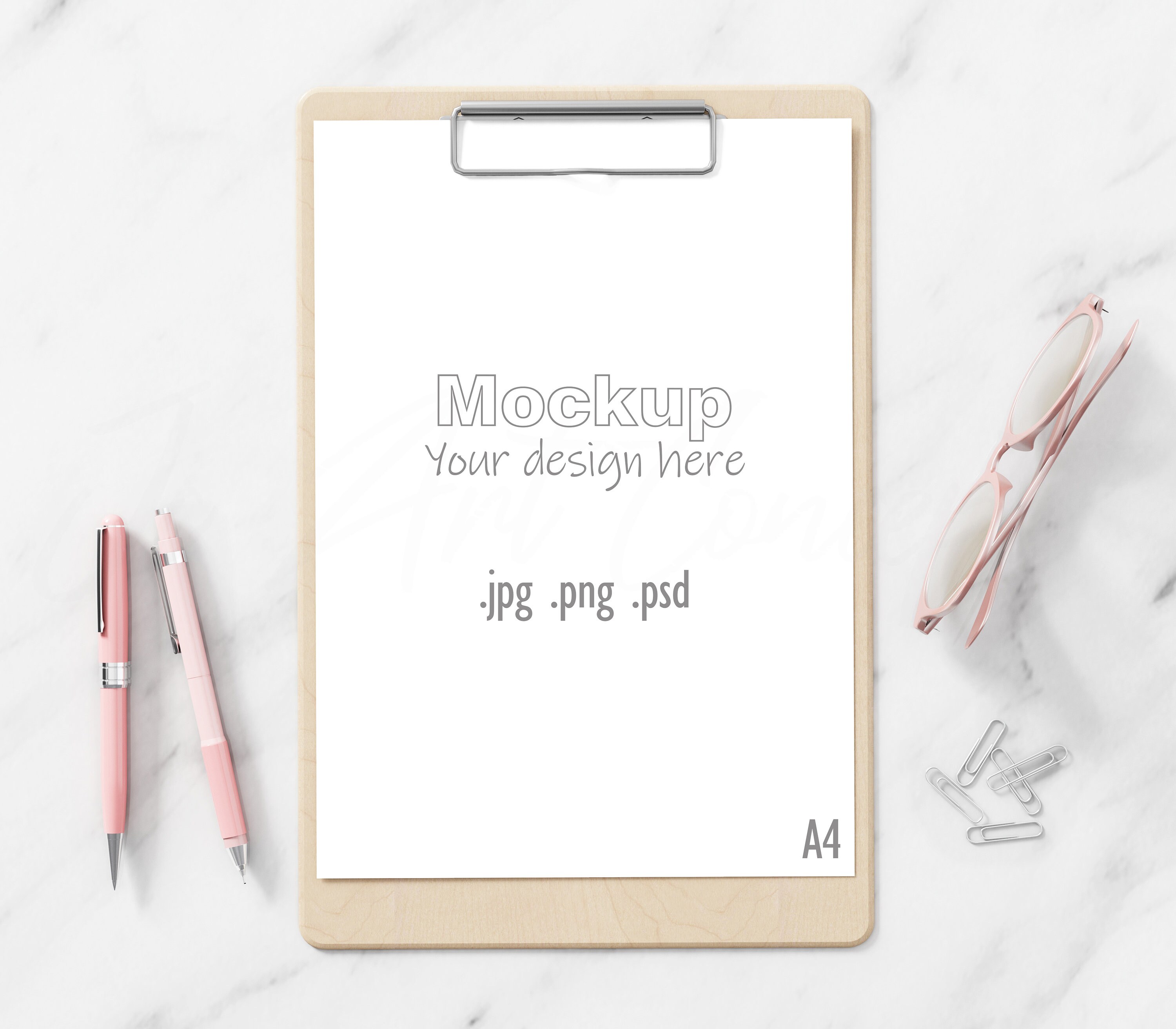 Clipboard Mockup A4 Paper Mockup Stationery Mockup Planner - Etsy UK