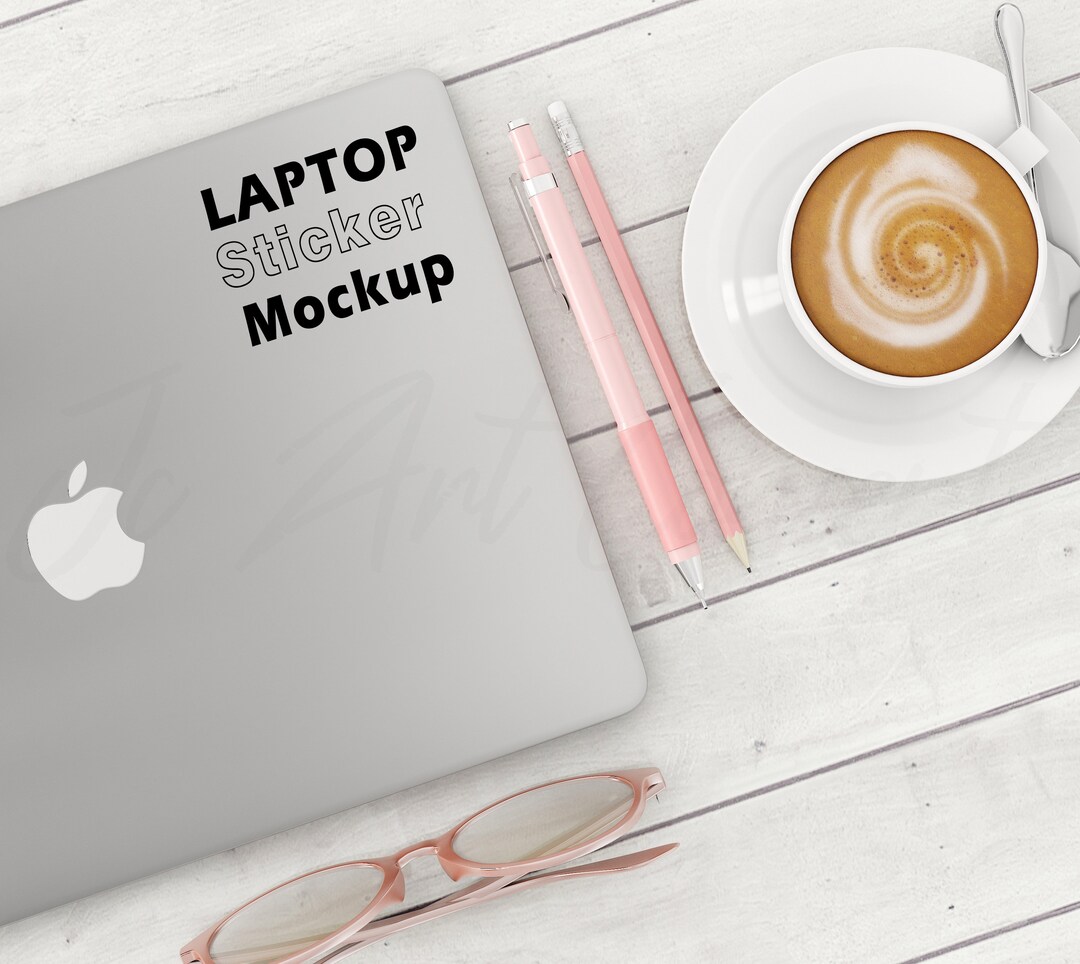 Sticker Mockup Laptop Decal Mockup Laptop Mockup Vinyl Decal Mock ...