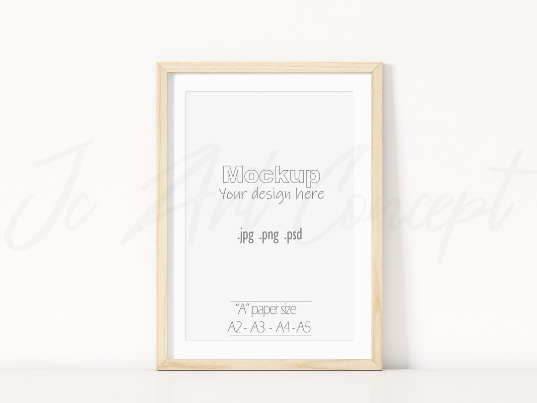 Frame Mock up for A2 A3 A4 A5 Size Paper. Show Here Your Picture Frame ...