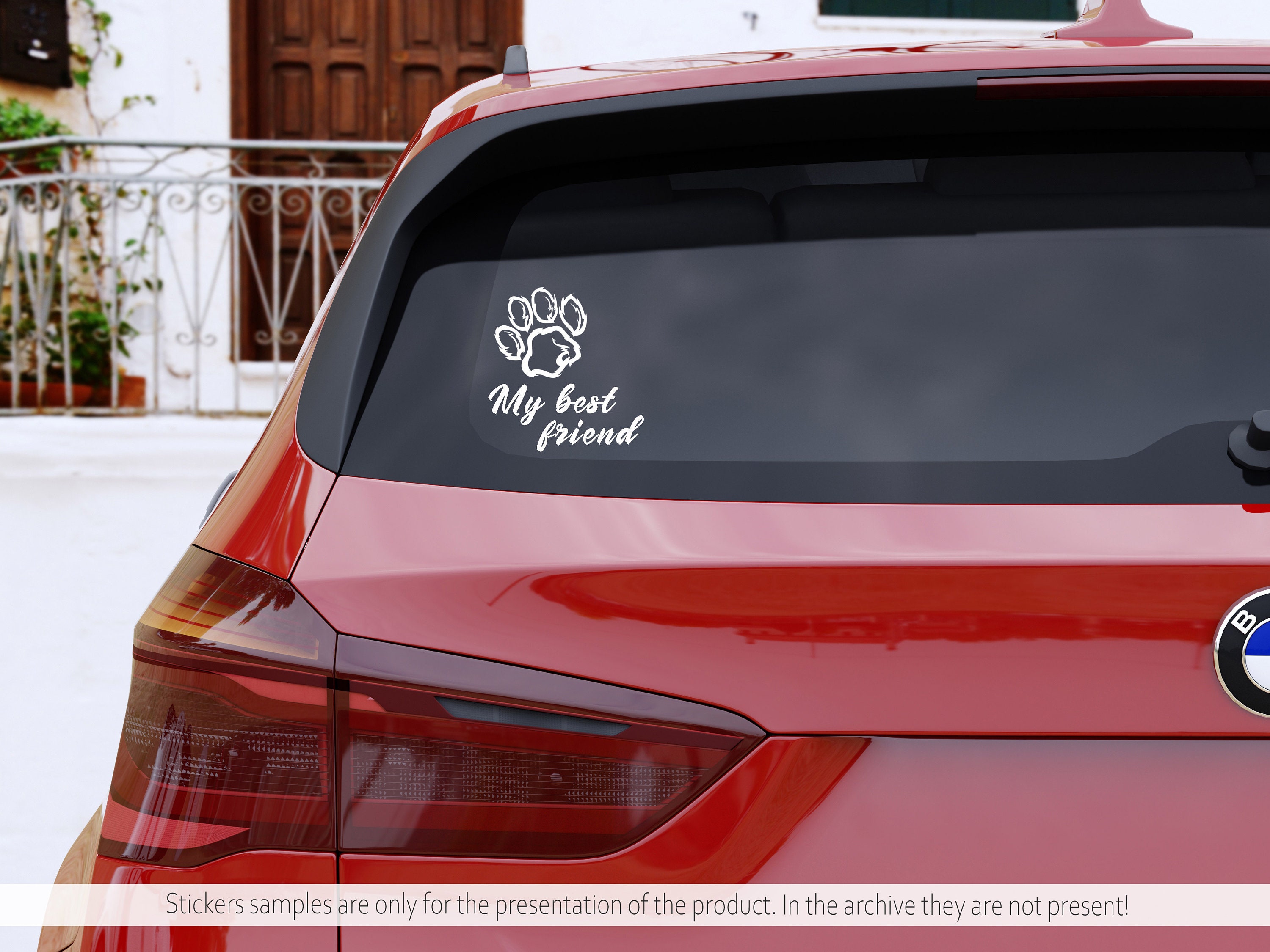 Car Decal Mockup for Your Car Decals Presentation. Car Window - Etsy