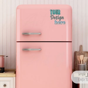 Refrigerator Mock Up, Fridge Mockup, Sticker Mockup, Decal Mockup ...