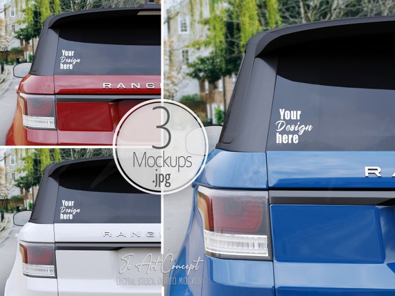 Car Decal Mockup for Your Car Decals Presentation. Vinyl Car - Etsy