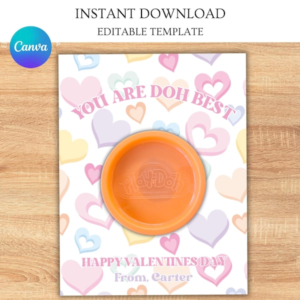 Play Doh Valentine - Etsy