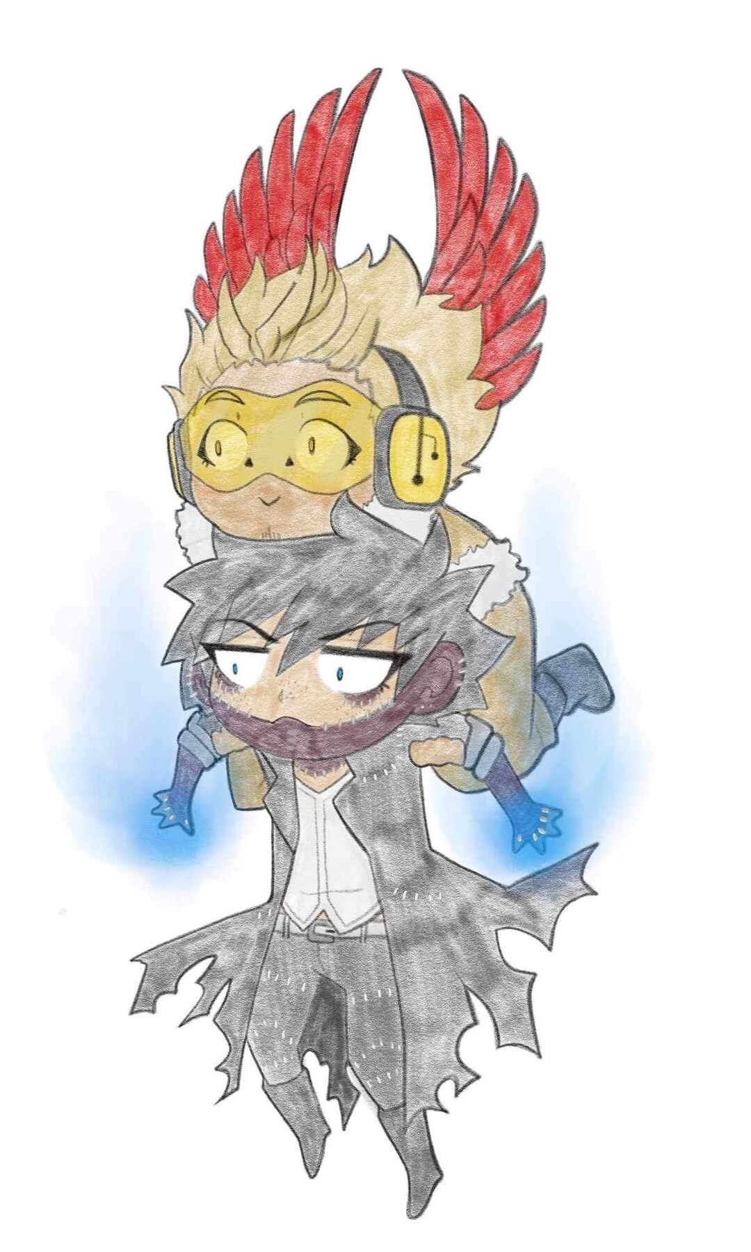 My Hero Academia Dabi Hawks Keychain Charm - Etsy