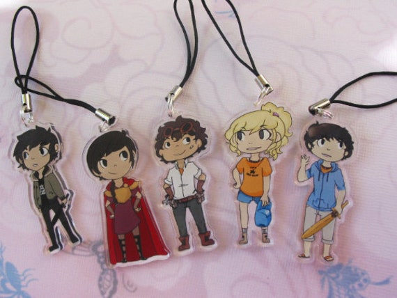 Percy Jackson Inspired Clear Acrylic Phone Charms | Etsy