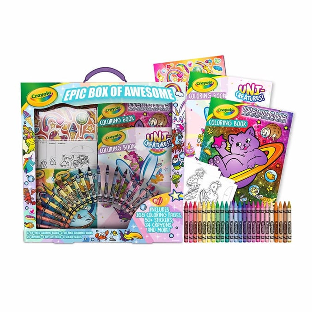 Coloring Book Gift Set Painting Art Set Mer-creatures & - Etsy