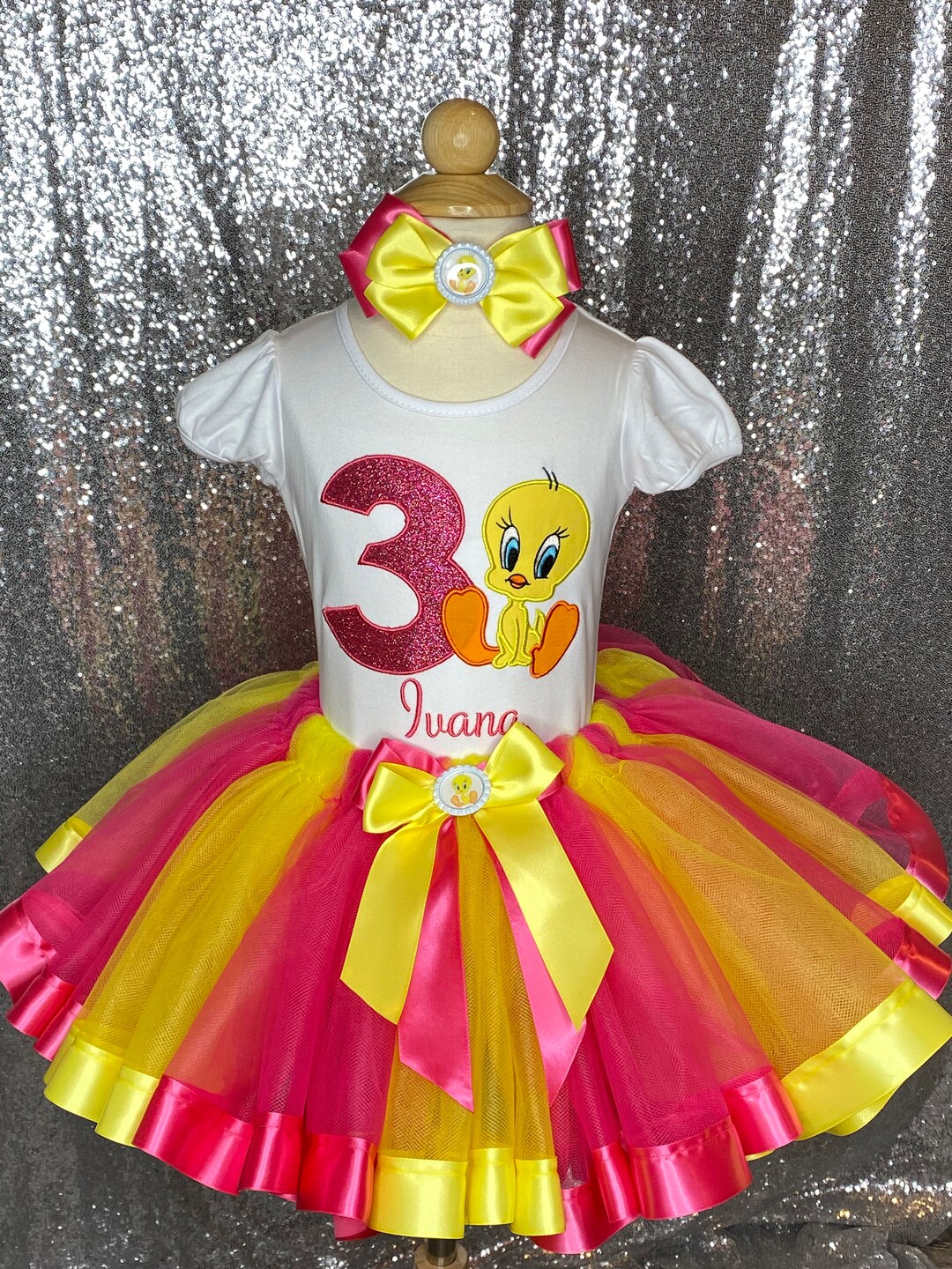 Custom Tweety Bird Birthday Outfit Tweety Bird Tutu Set - Etsy