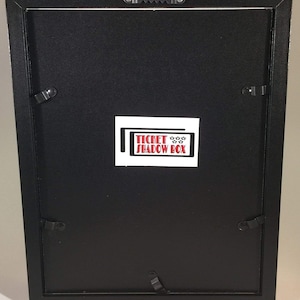 Ticket Shadow Box - Memento Frame - Large 4" Slot on Top of Frame ...