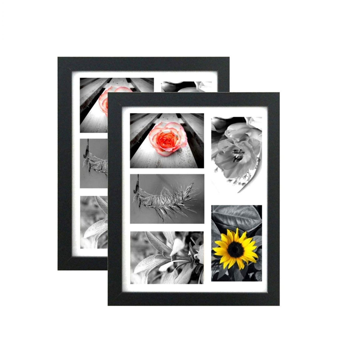 11x14" Black Collage Picture Frame (2-pack) - High Definition Glass ...