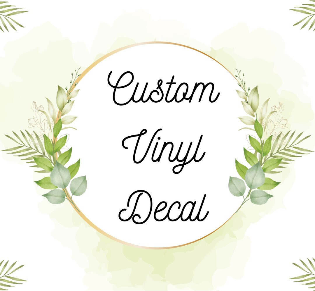 Custom Vinyl Text Decal Stickers - Choose Your Size, Font, and Color ...