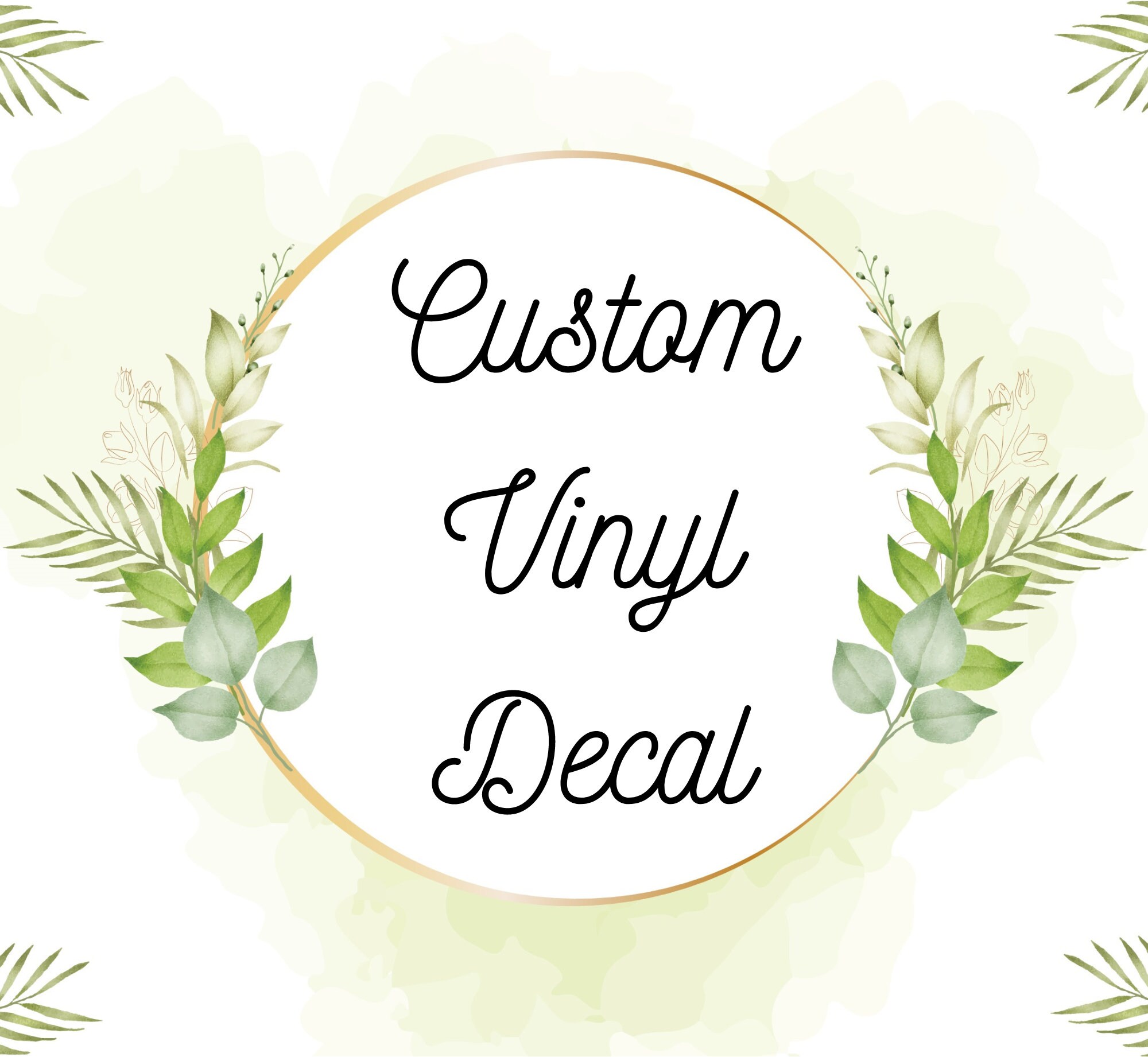 Custom Vinyl Text Decal Stickers Choose Your Size, Font, and Color ...