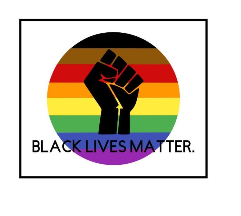 BLM Pride Circle Vinyl Decal - Etsy