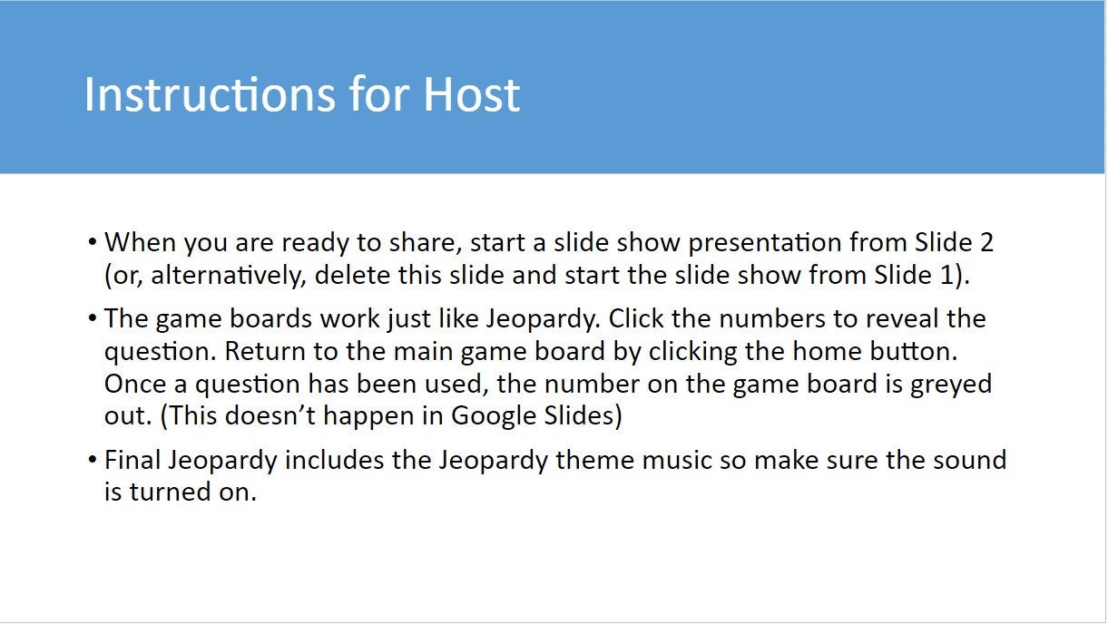 Interactive Adult Party Jeopardy Game | Fun Powerpoint Game for Group ...