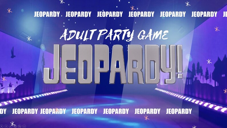 Interactive Adult Party Jeopardy Game | Fun Powerpoint Game for Group ...