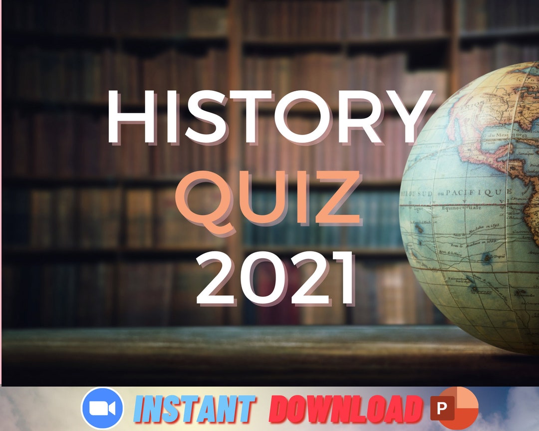 History Quiz - Customizable Powerpoint Quiz - Ready to Play Trivia - 50 ...