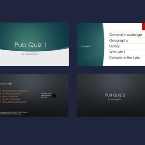 The Ultimate Pub Quiz Bundle - Virtual Games Trivia Night - Five ...