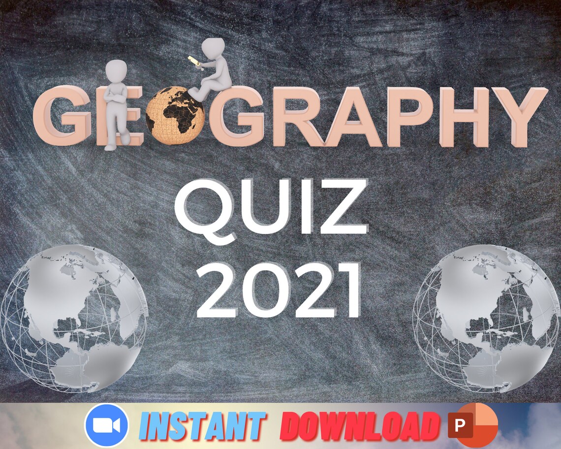 Geography Quiz - Customizable Powerpoint Quiz - Ready to Play Trivia ...