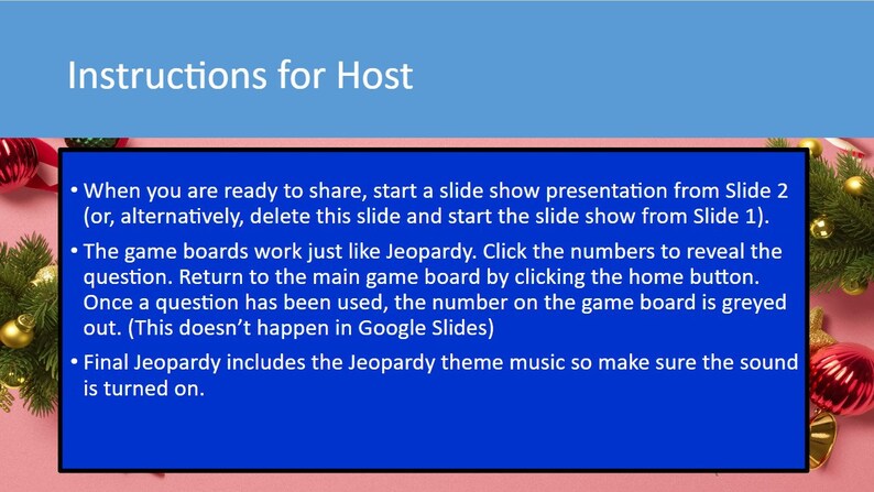 Christmas Jeopardy Game for Families - Ready to Play Powerpoint Quiz - Etsy