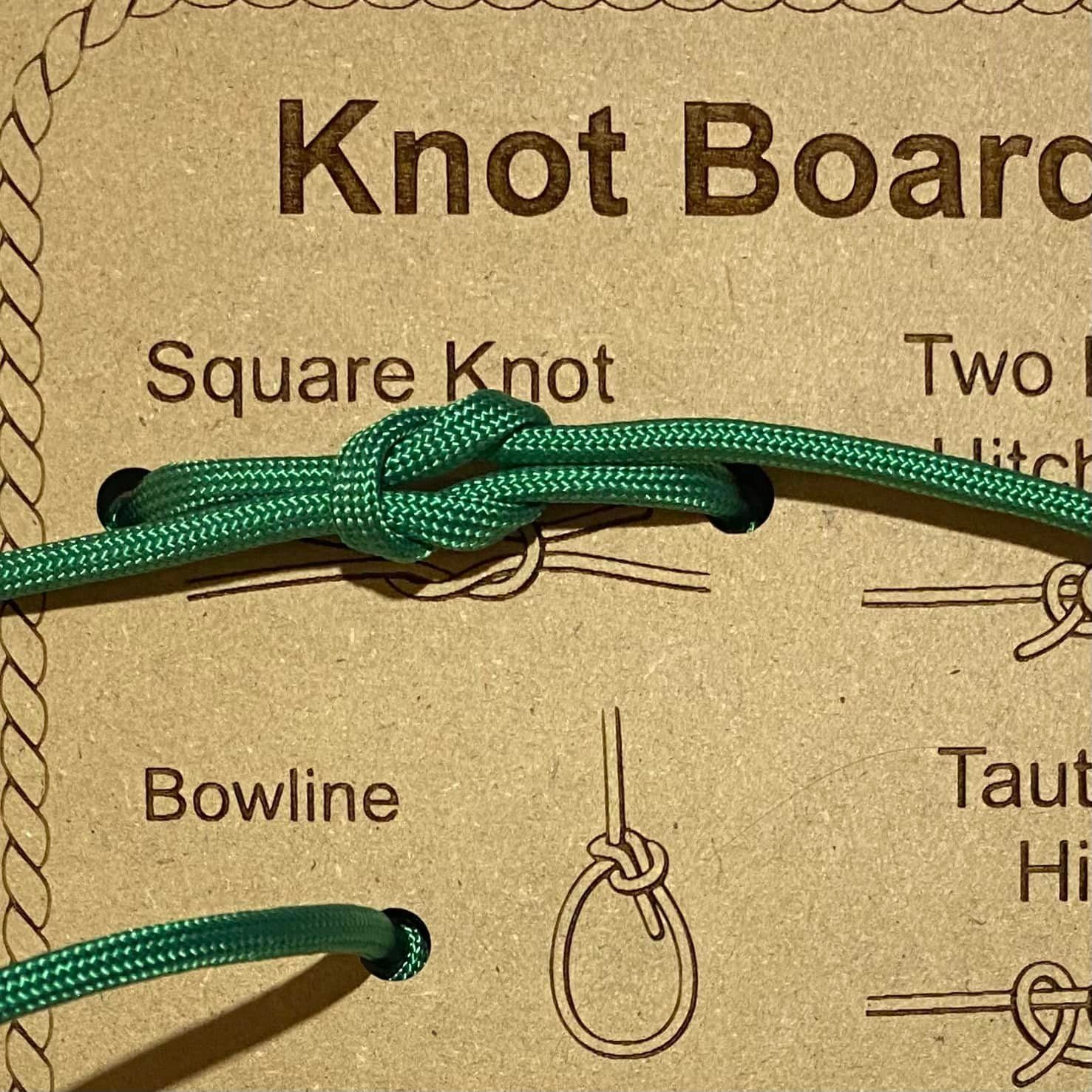 Learn to Tie Knot Tying Board With Rope - Etsy