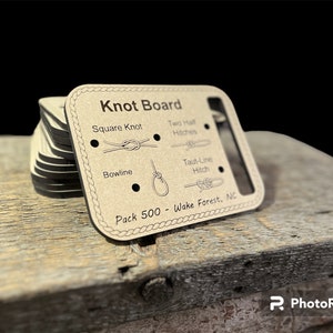 Learn to Tie Knot Tying Board With Rope - Etsy