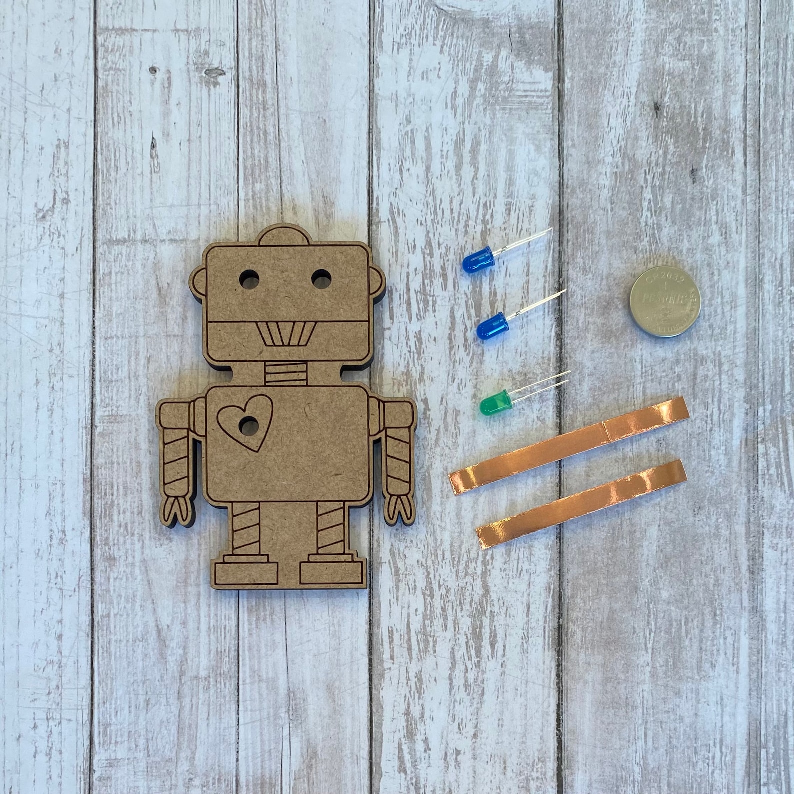 STEM Learning KIT LED Light up Robot - Etsy