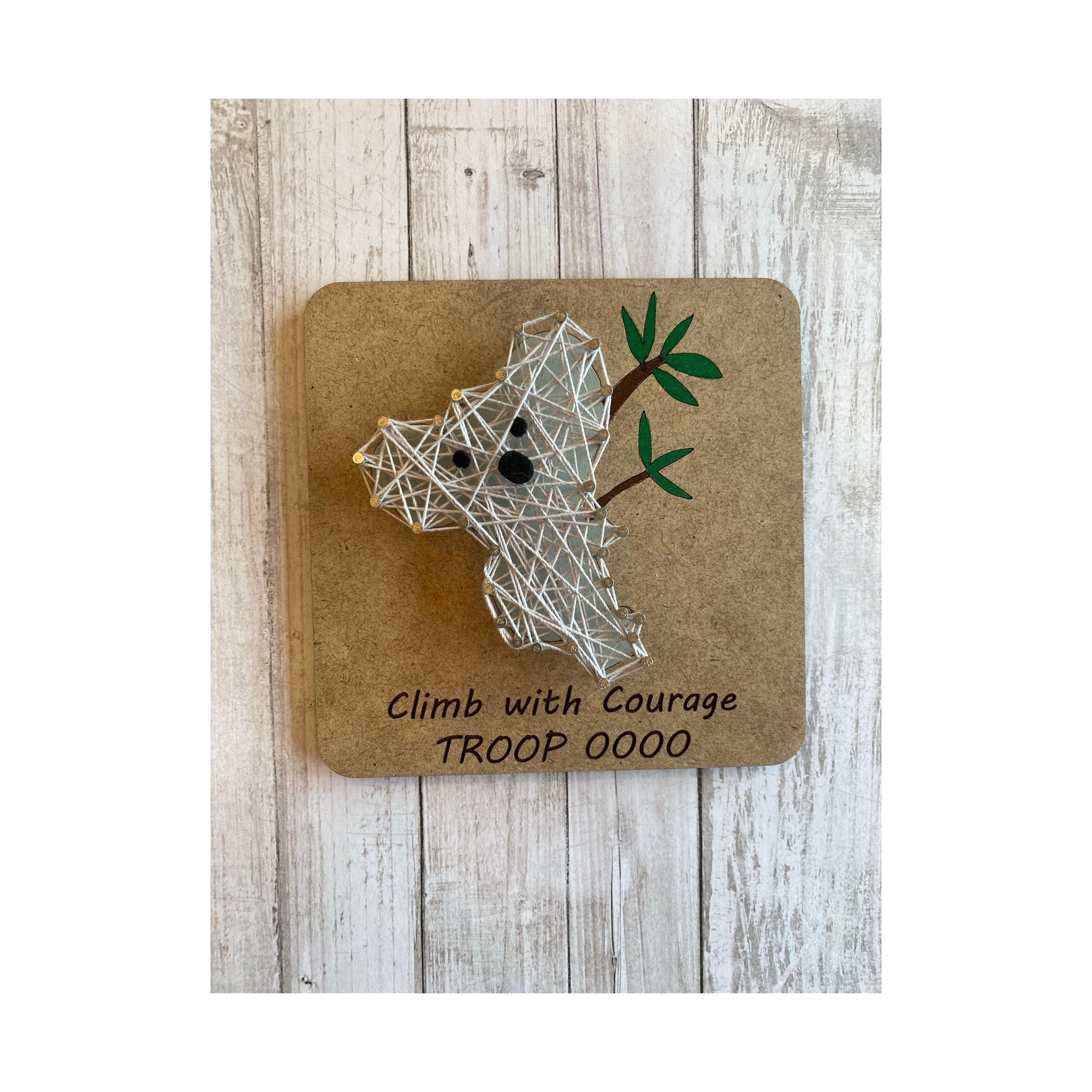 Koala String Art Kit Climb With Courage Personalize | Etsy