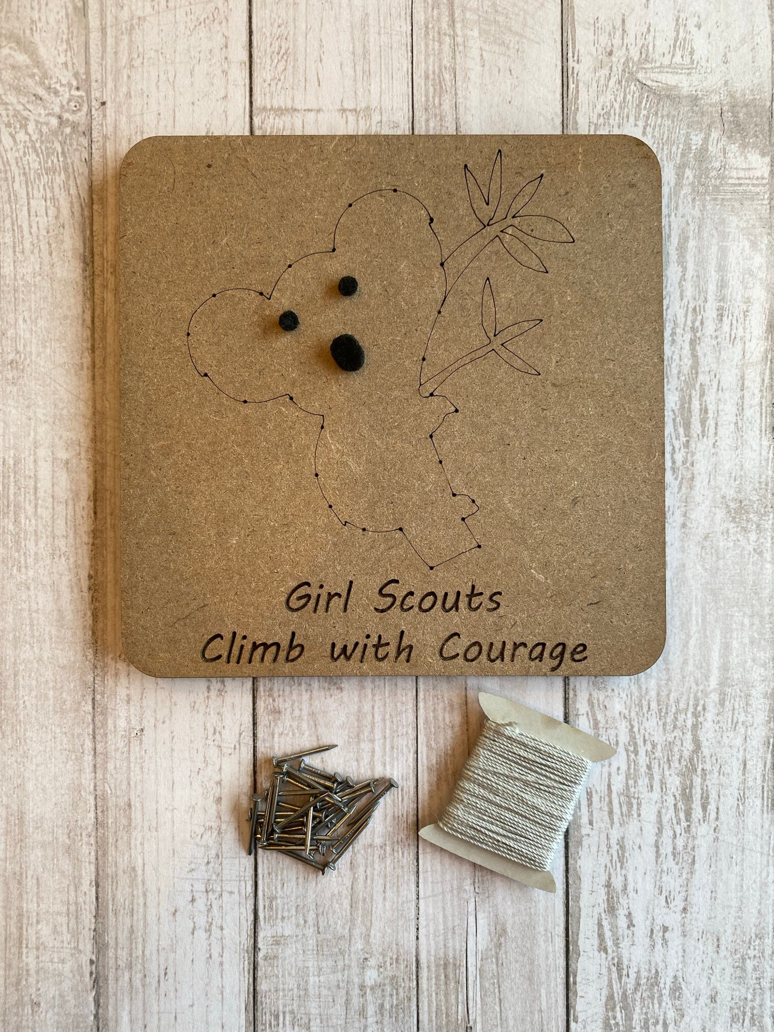 Koala String Art Kit Climb With Courage Personalize | Etsy