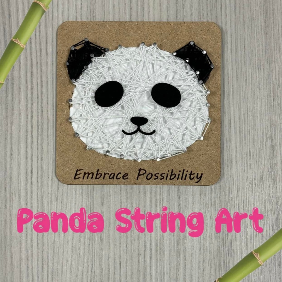 Panda String Art Kit - Personalized - Etsy