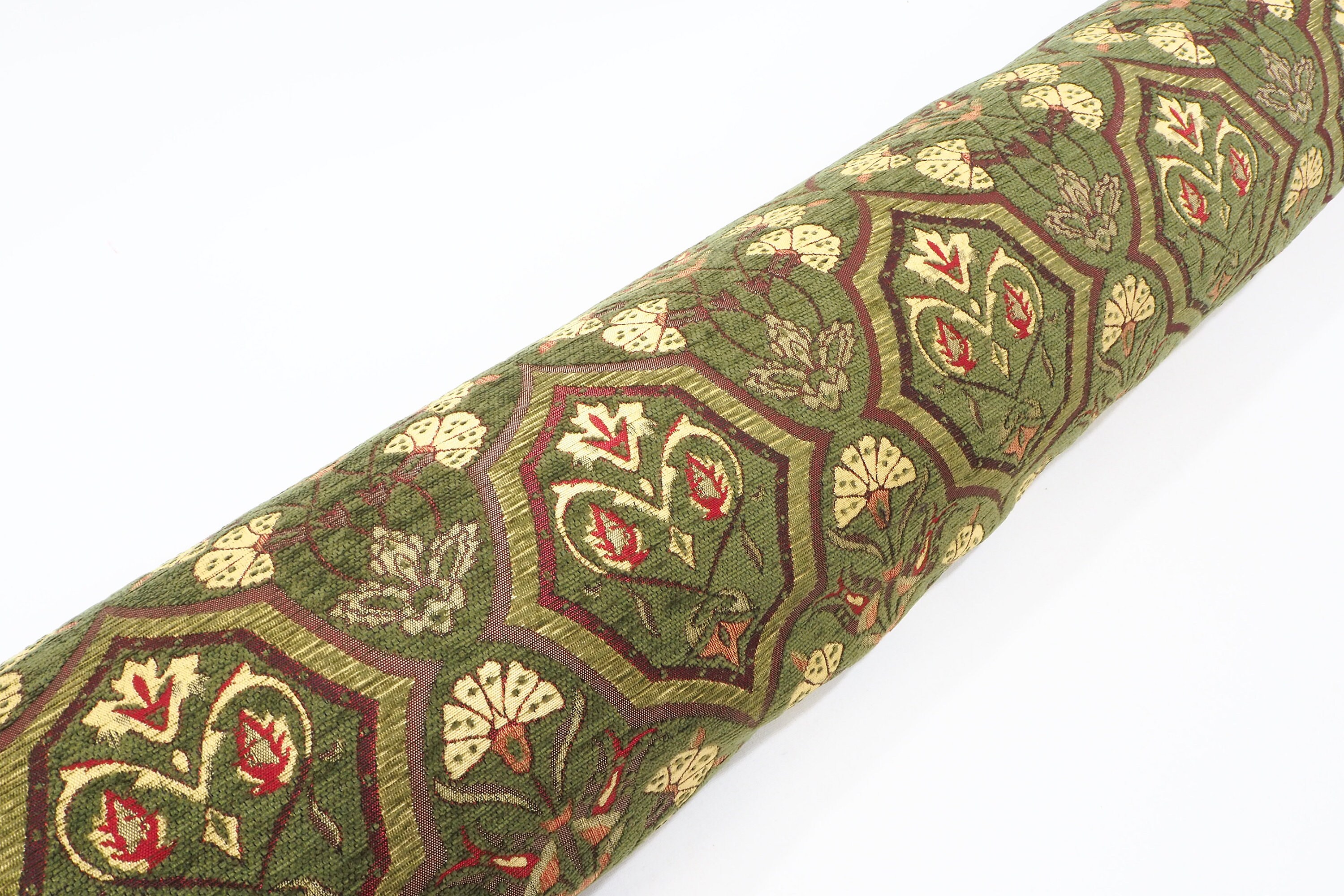 Upholstery Fabricturkish Moss Green Carnation Pattern - Etsy