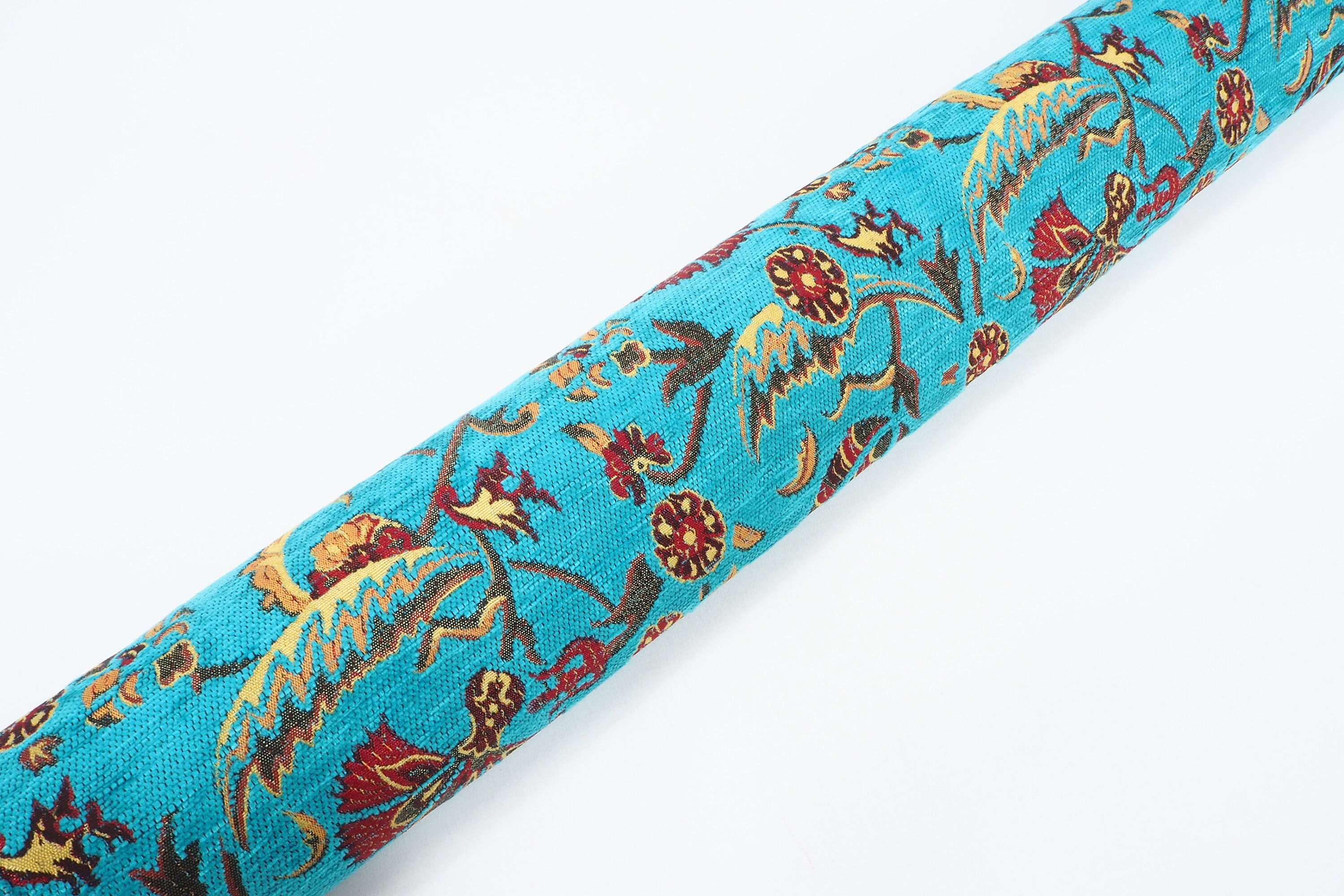 Upholstery Fabric,turkish Fabric by the Yards,turquoise Blue Carnation ...