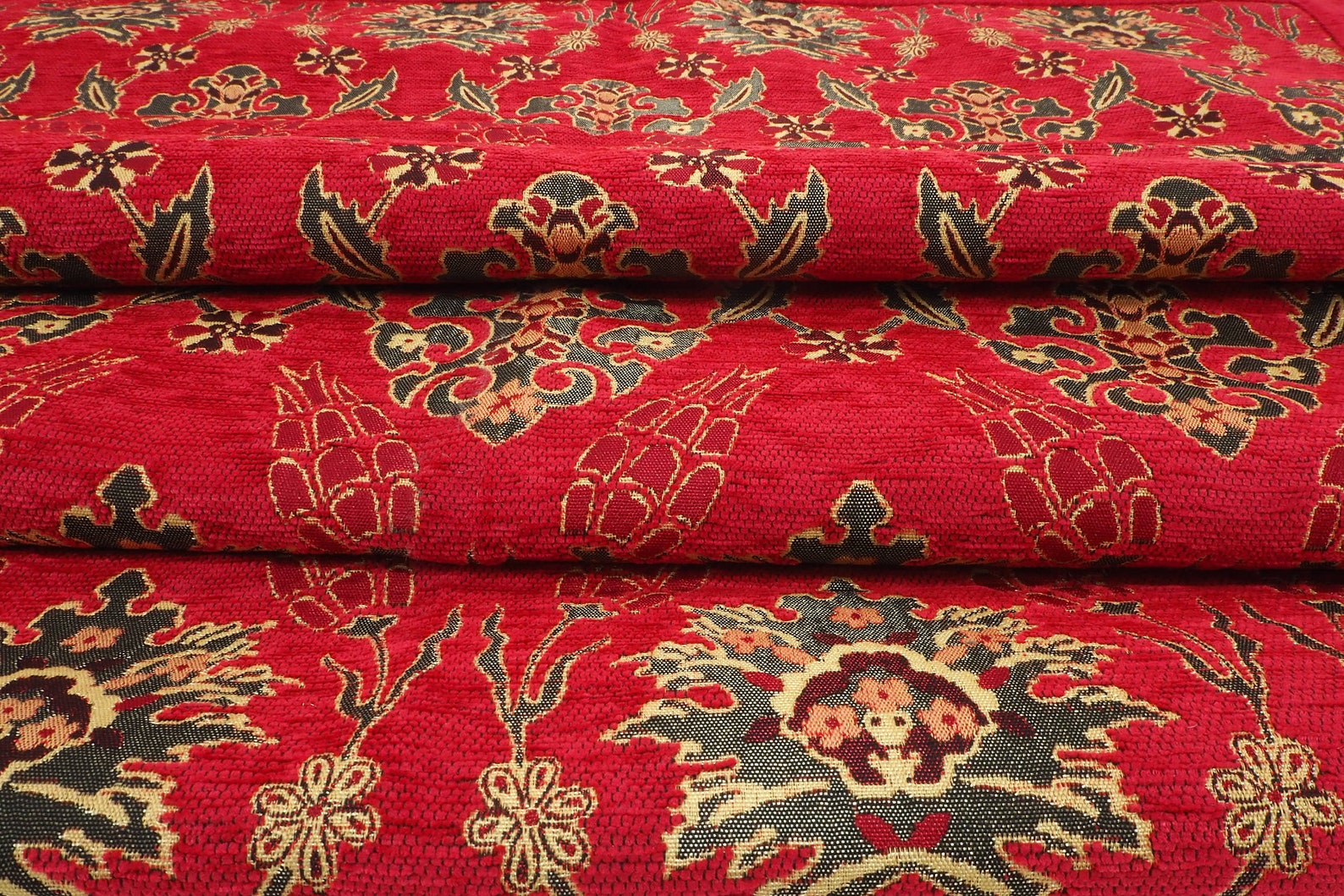 Upholstery Fabric Turkish Fabric by the Meter Turkish Red - Etsy