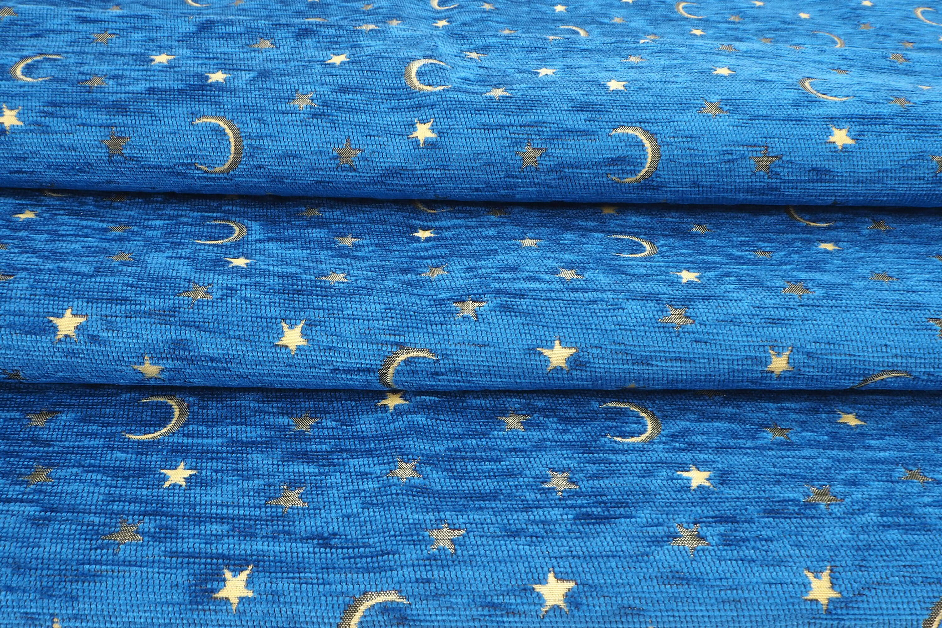 Upholstery Fabric,turkish Fabric by the Yards,turkish Navy Blue Arabian ...