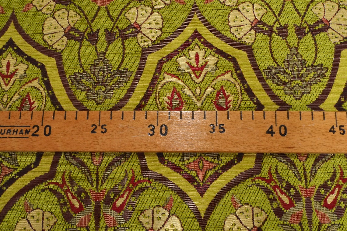 Upholstery Fabricturkish Fabric Green Carnation Pattern - Etsy