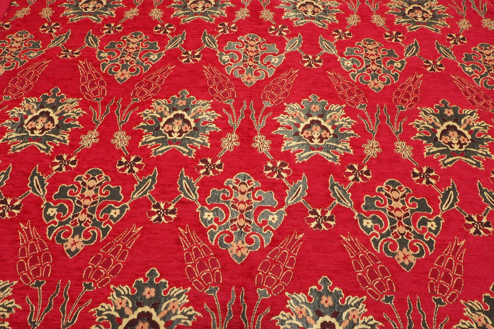 Upholstery Fabric Turkish Fabric by the Meter Turkish Red - Etsy