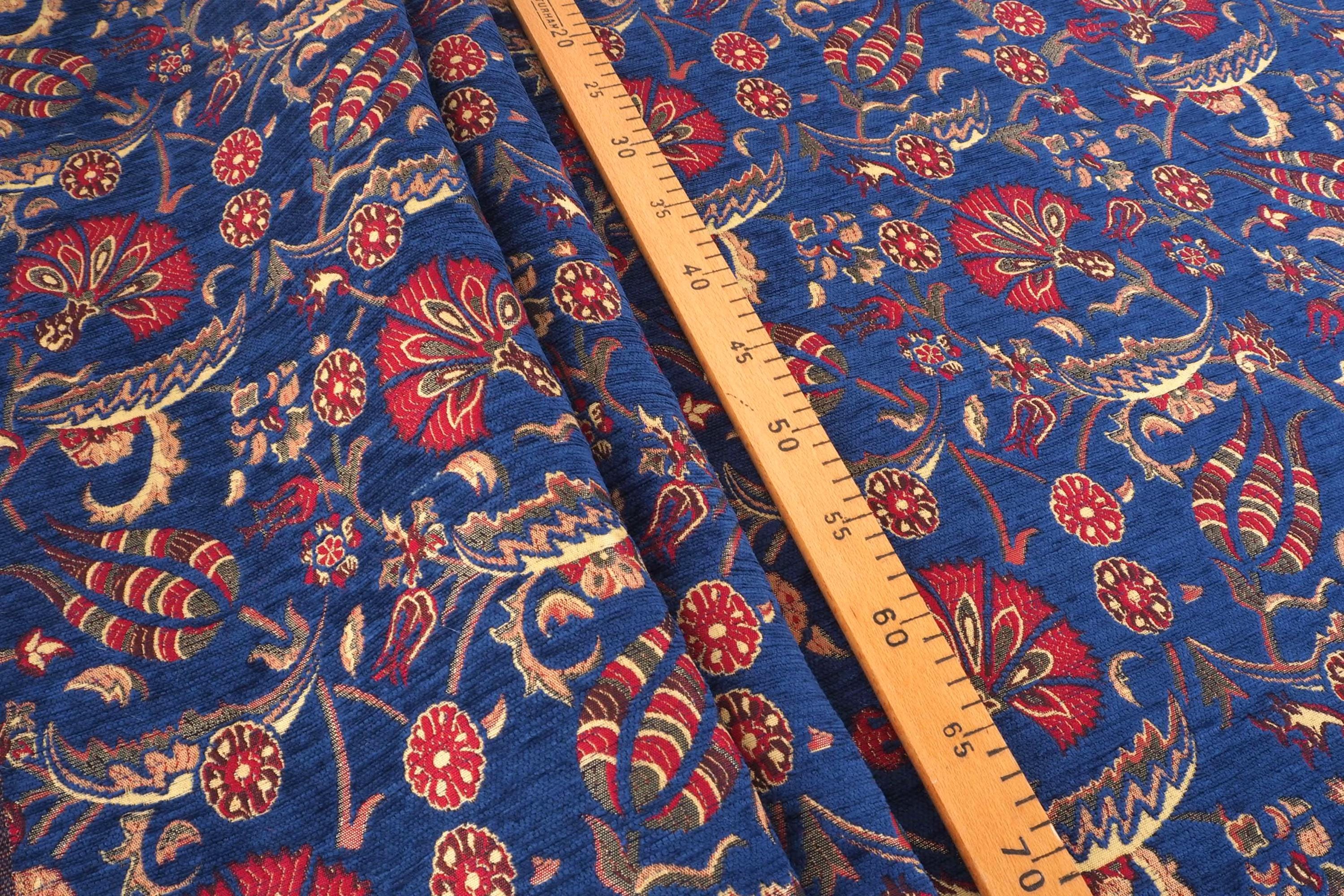 Upholstery Fabric,turkish Fabric by the Yard,turkish DARK NAVY BLUE ...