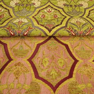 Upholstery Fabric,turkish Fabric, Green Carnation Pattern Fabric ...