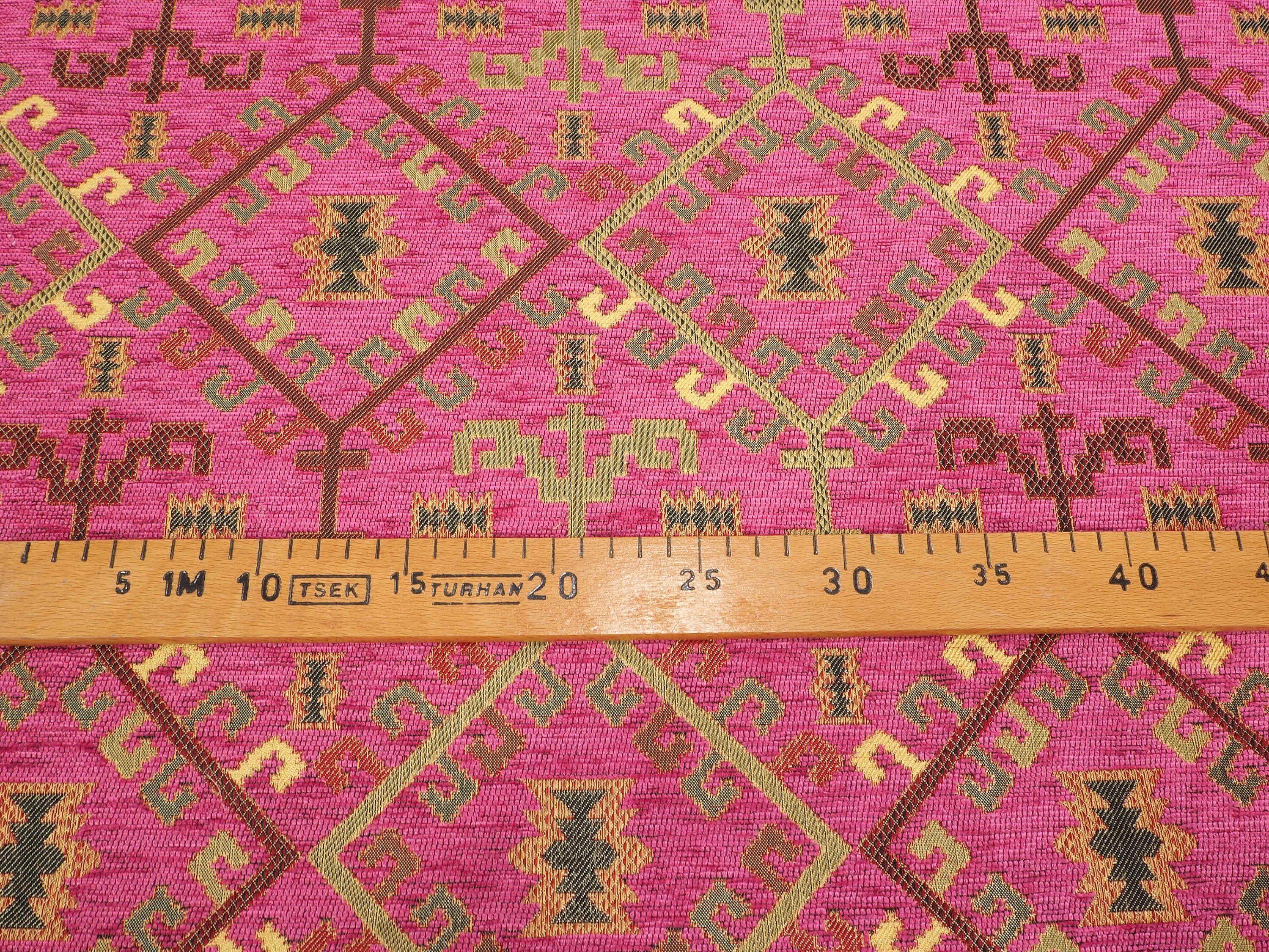 Upholstery Fabric,kilim Design Fabric,turkish MAZENDA PINK Kilim ...